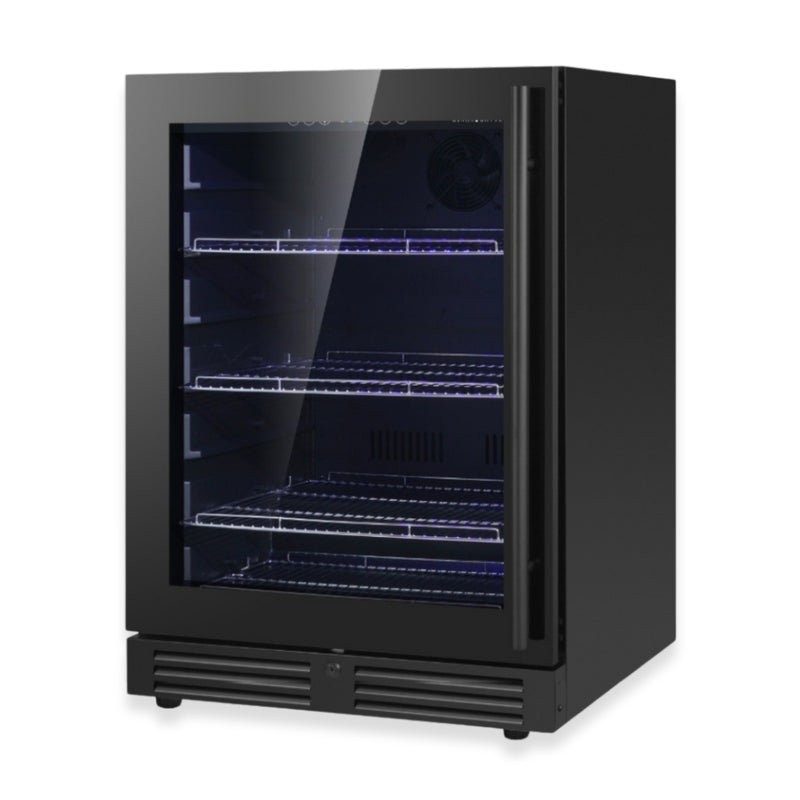820 mm Under-Bench Glass-Door Beer Fridge | Compact & Cool