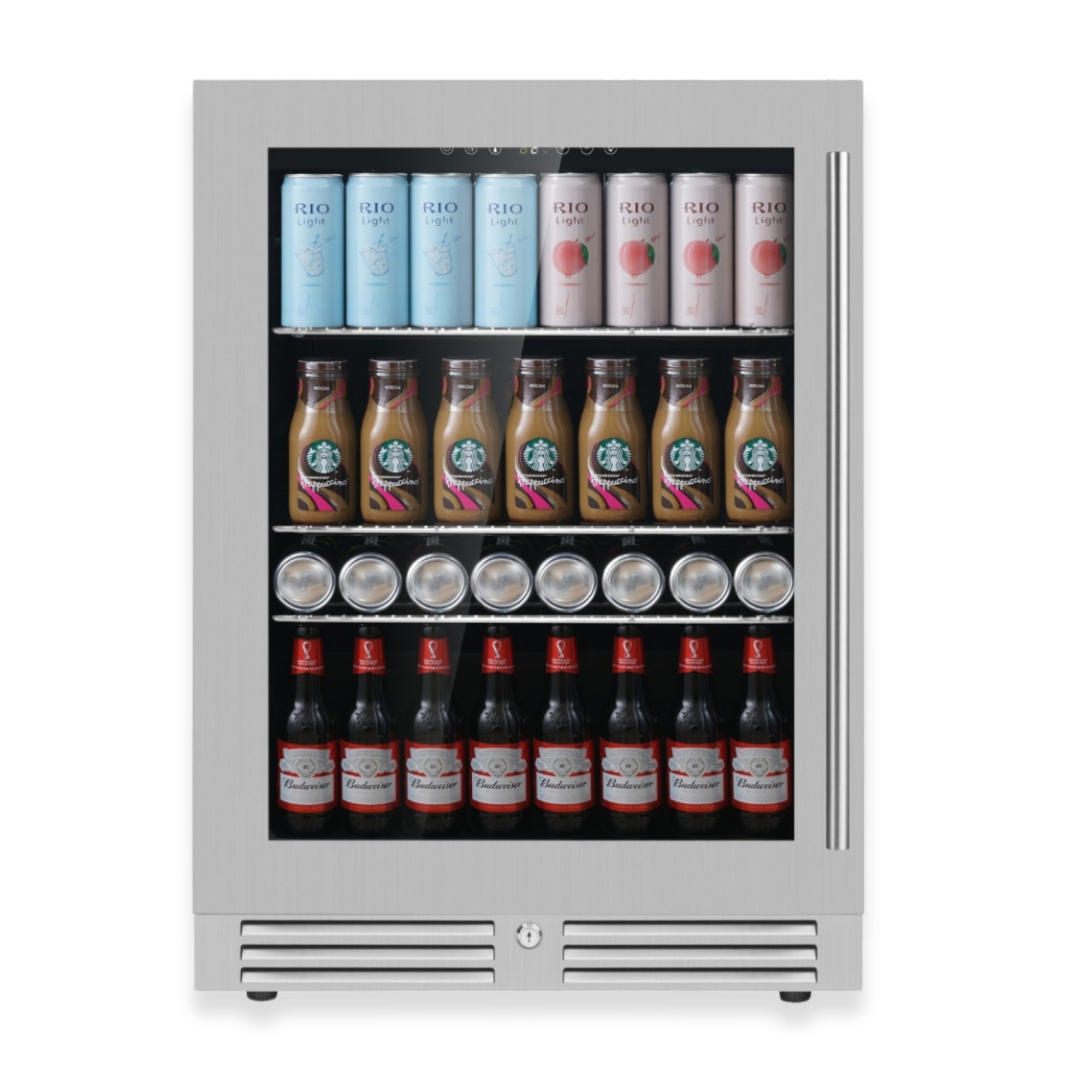 820 mm Under-Bench Glass-Door Beer Fridge | Compact & Cool