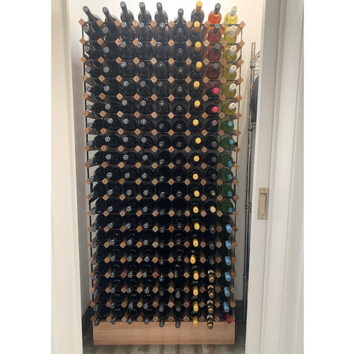 Custom Built Wine Rack | Rustic (Hardwood) Finish