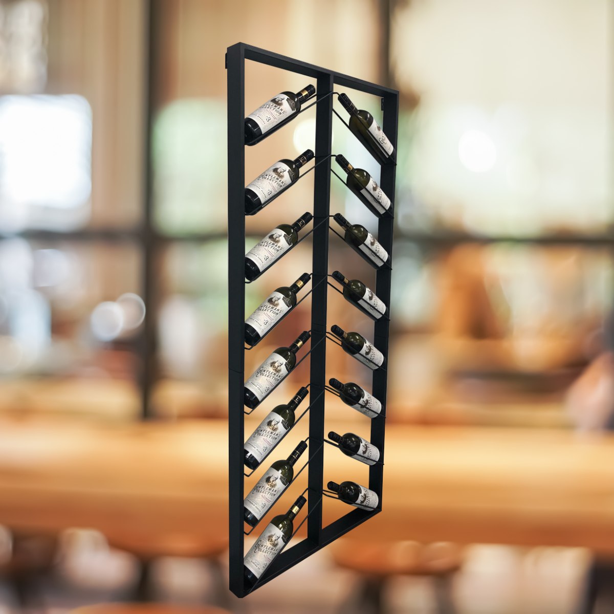 Chevron Iron Wine Rack – KingsBottle.com.au