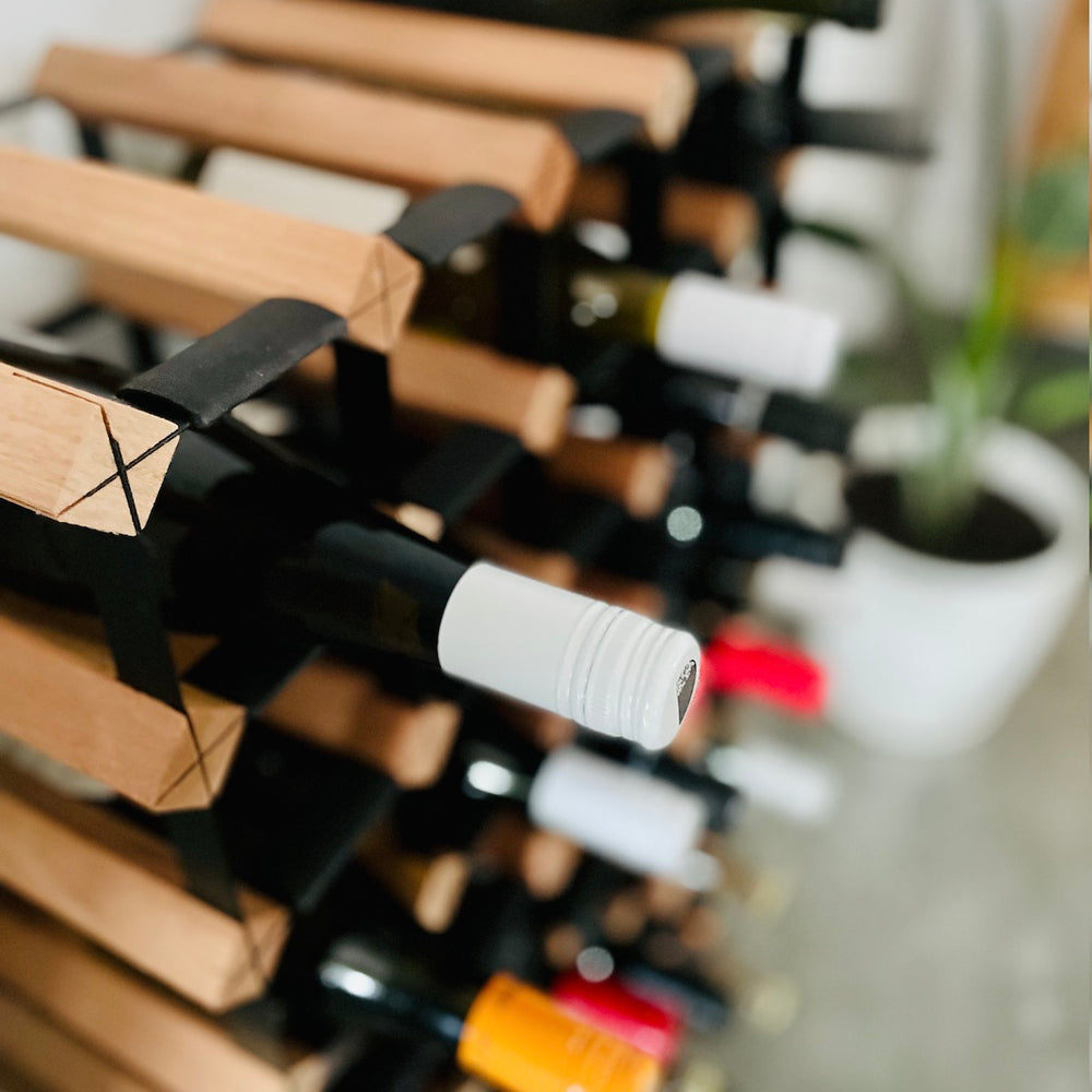 Custom Built Wine Rack | Rustic (Hardwood) Finish