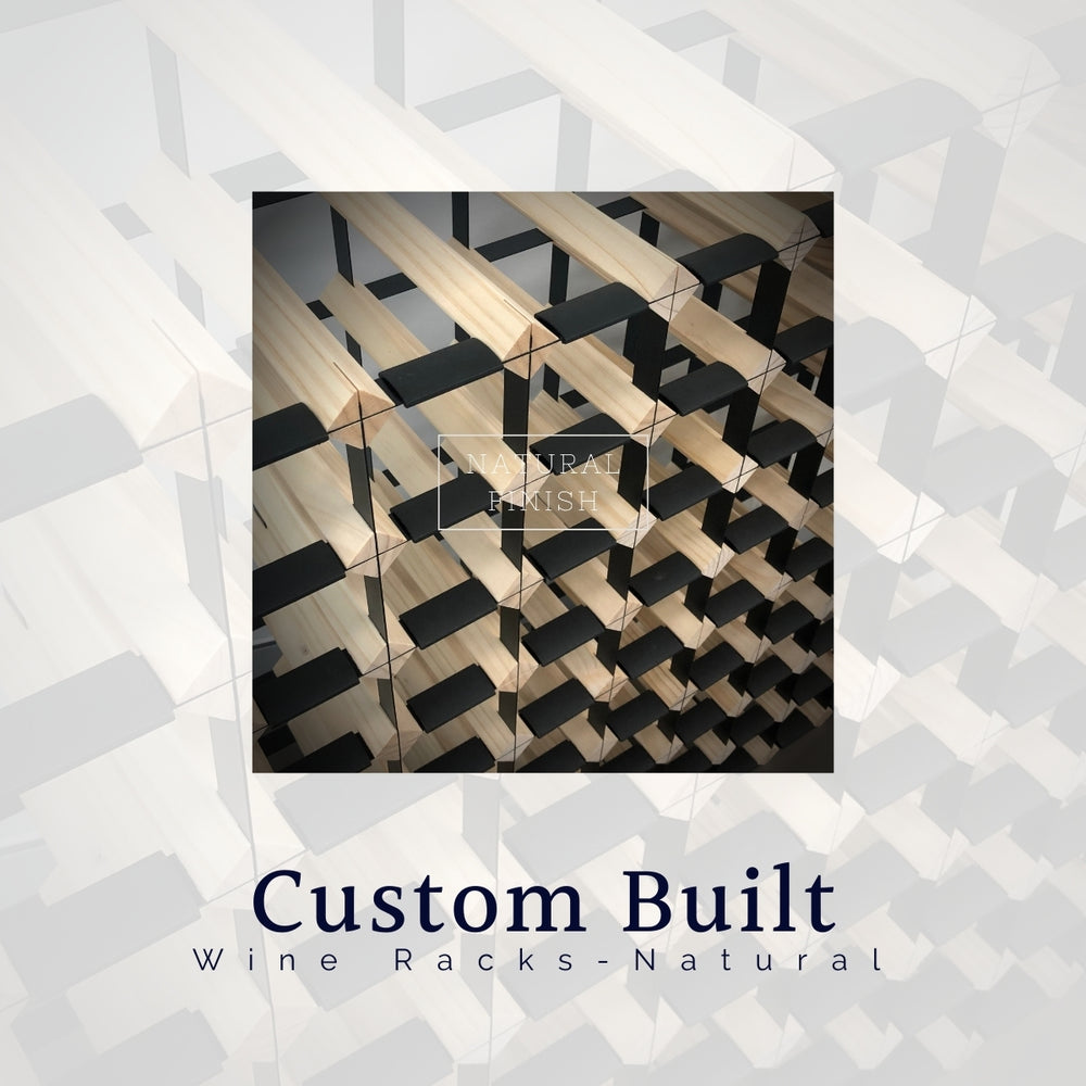 Custom Built Wine Rack | Natural Finish | Un-Assembled