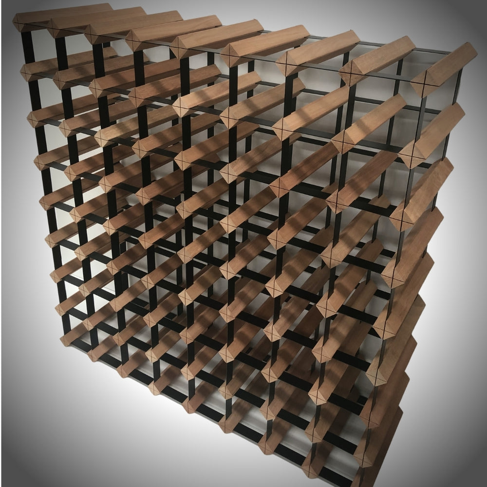 72 Bottle Timber Wine Rack 8x8 | KingsBottle AU